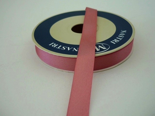 FITA NASTRO RASO 25MM X 50M ROSA NUPCIAL - 3 Flores
